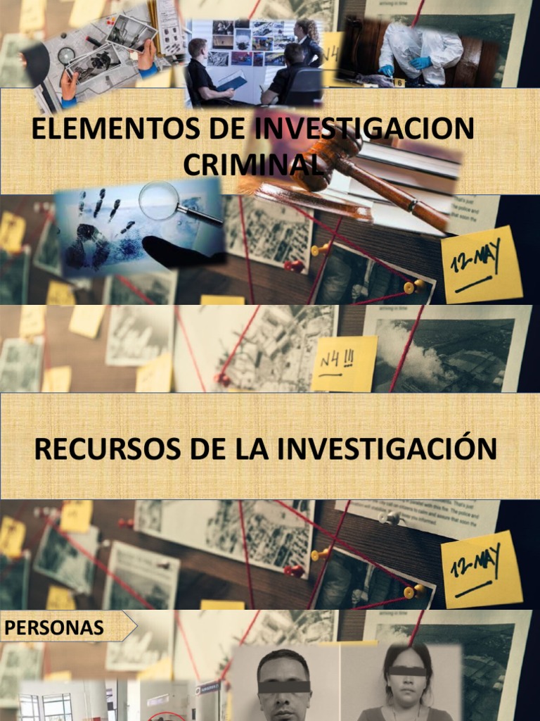 Elementos de Investigacion Criminal | PDF