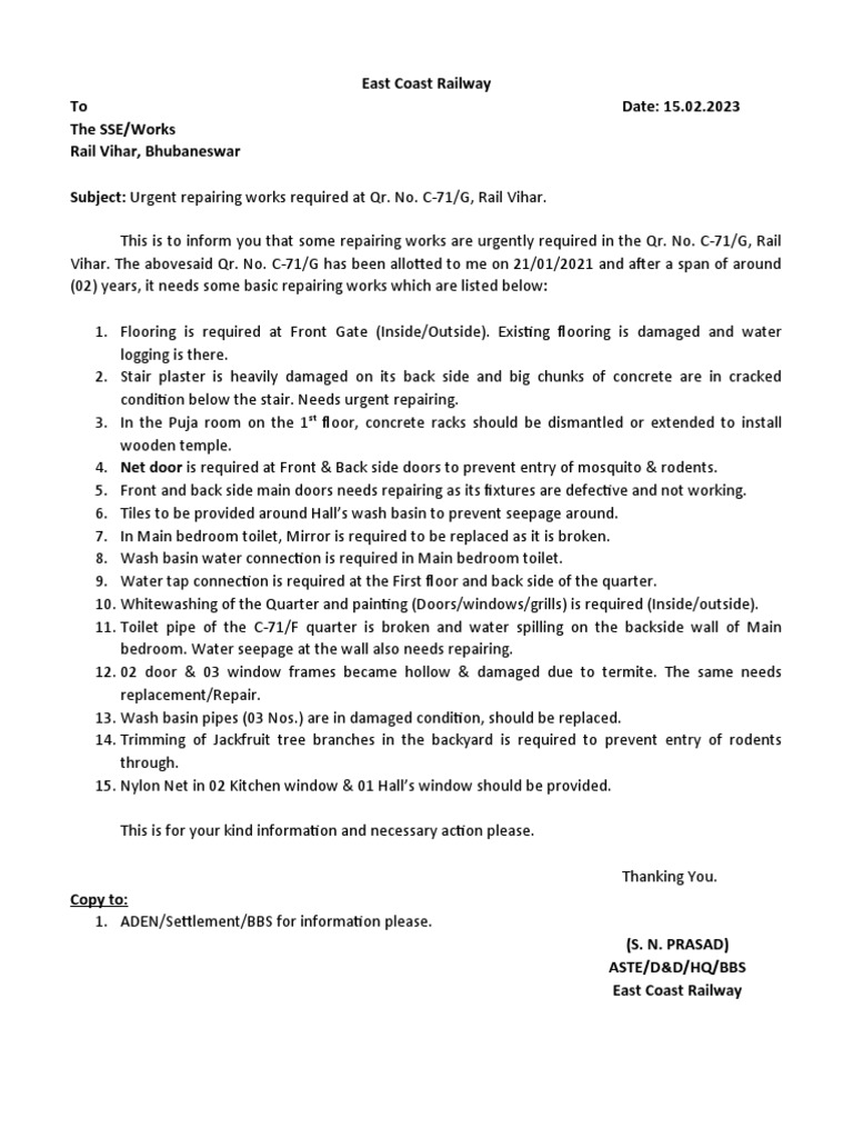 Quarter Repairing | PDF | Buildings And Structures | Building Engineering