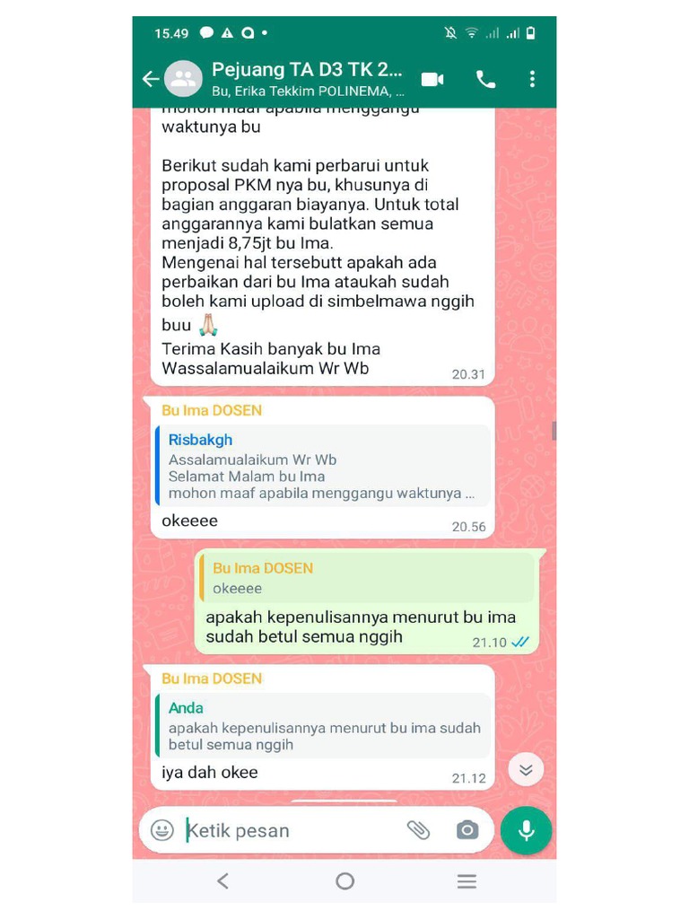 68 - Bukti Konsultasi - Rizki Bagus - Prasasti Valentina | PDF