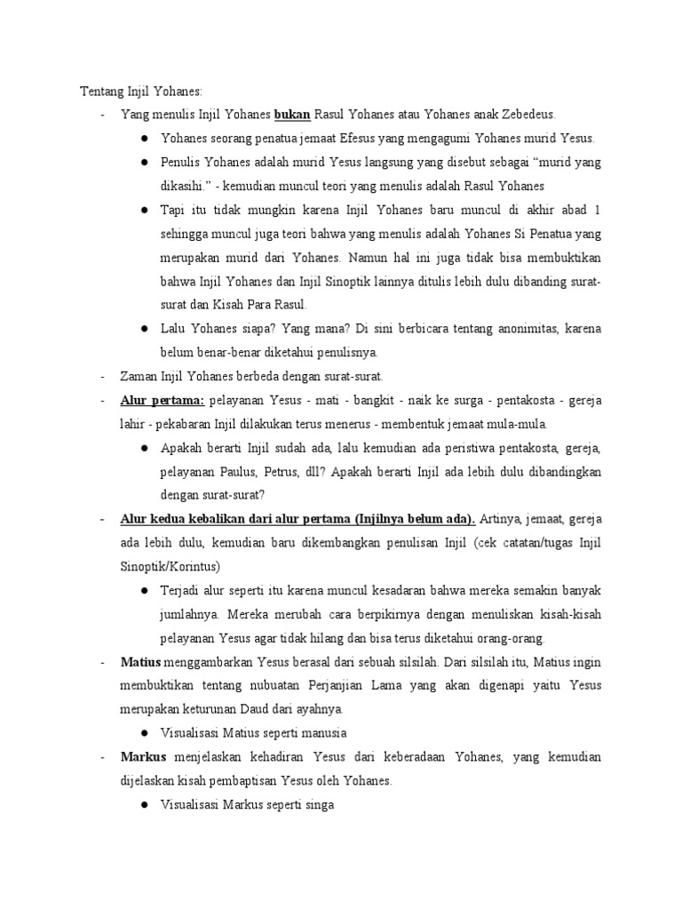 Dunia Alkitab - Yohanes | PDF