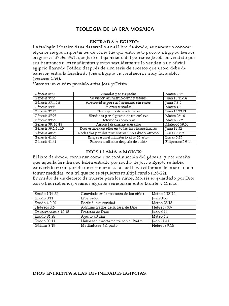 Teologia de La Era Mosaica 1 | PDF | Libro del éxodo | Diez Mandamientos