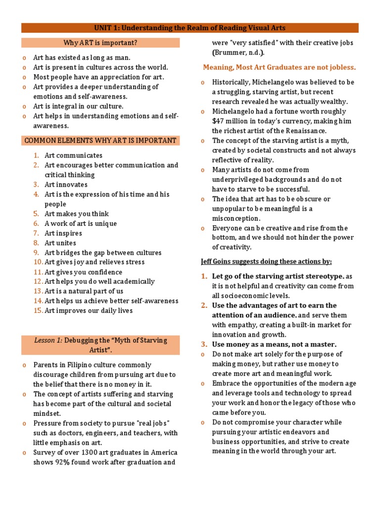 Reading Visual Arts Midterms | PDF | Aesthetics | The Arts