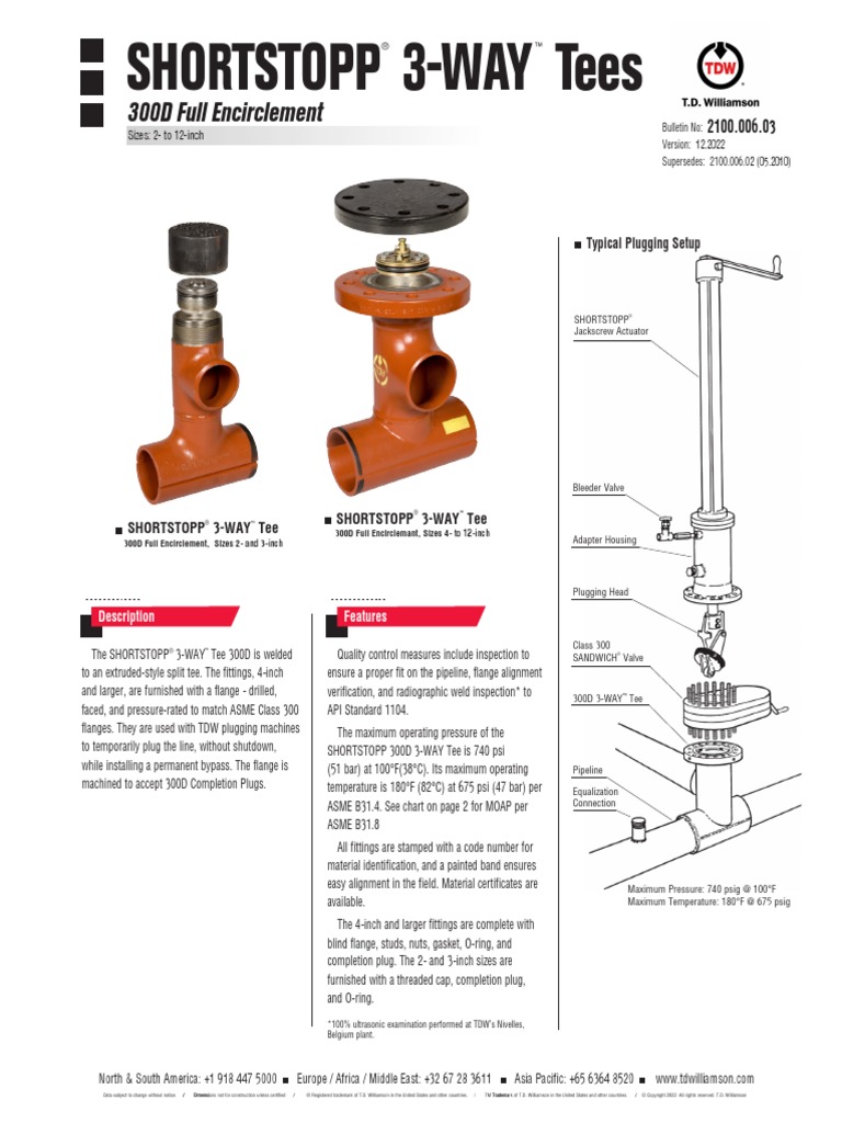 2100.006 SHORTSTOPP 3-WAY Tee 300DFullEnc - 0 | PDF | Plumbing ...