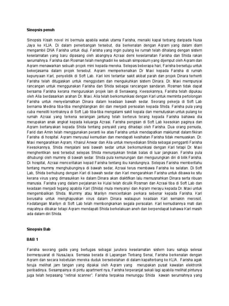 Sinopsis Di Sebalik Dinara | PDF