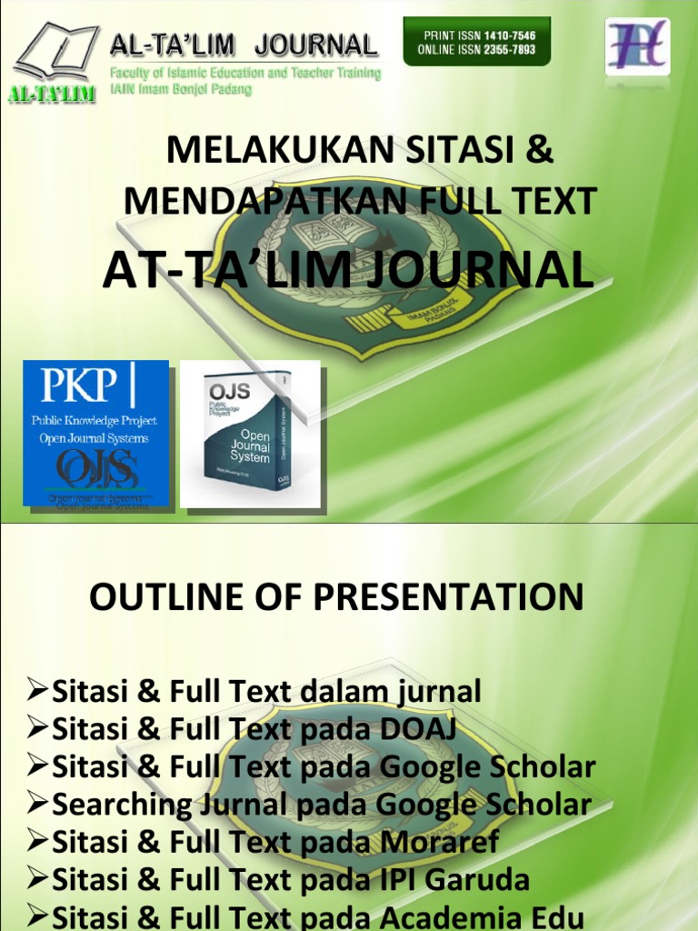Panduan Sitasi dan Akses Full Text | PDF | Seni & Disiplin Bahasa | Kajian Bahasa Asing