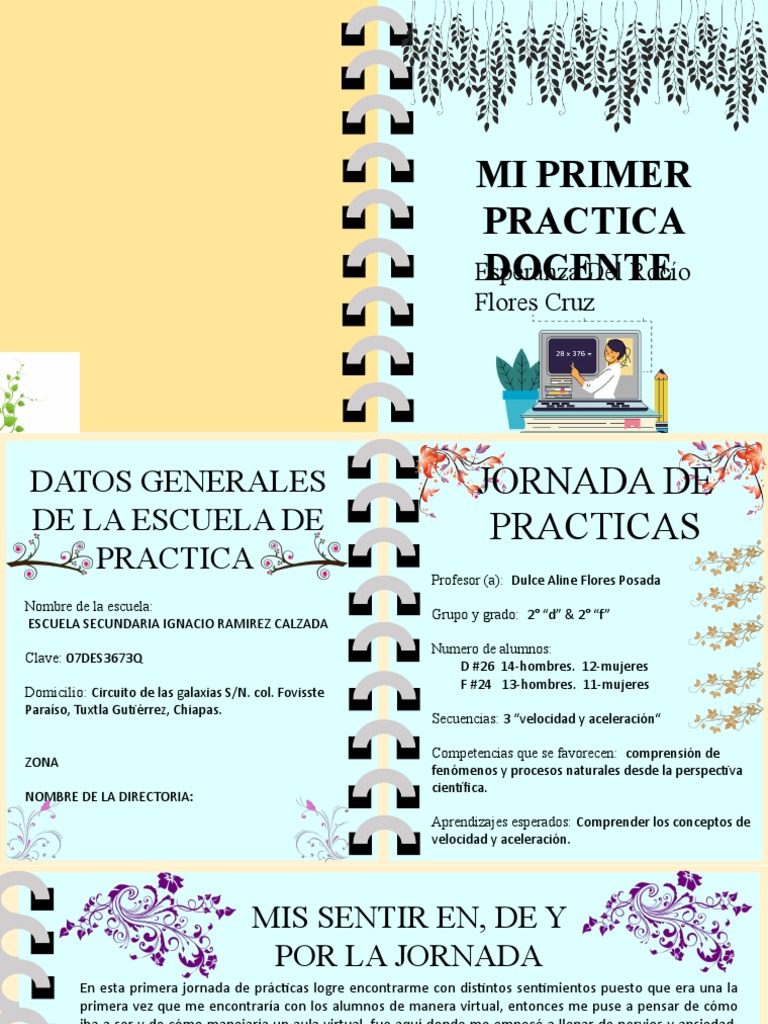 Mi Primera Practica Docente | PDF | Análisis FODA | Aprendizaje