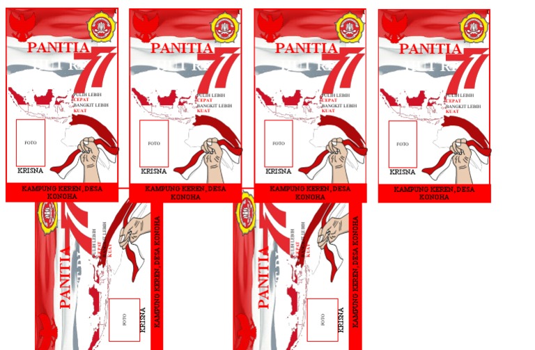 Id Card Panitia Hut Ri | PDF