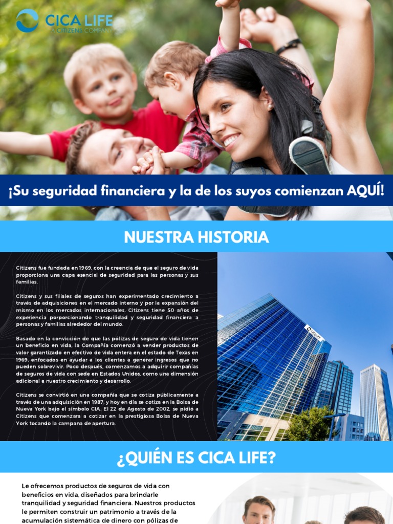 Presentacion CICA LIFE Venta Poliza | PDF | Ciencias sociales