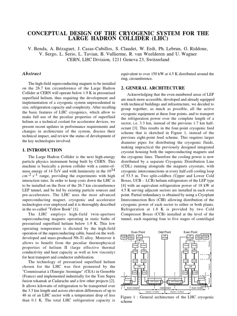Concept of Design Cryogenic Piping | PDF | Large Hadron Collider | Helium