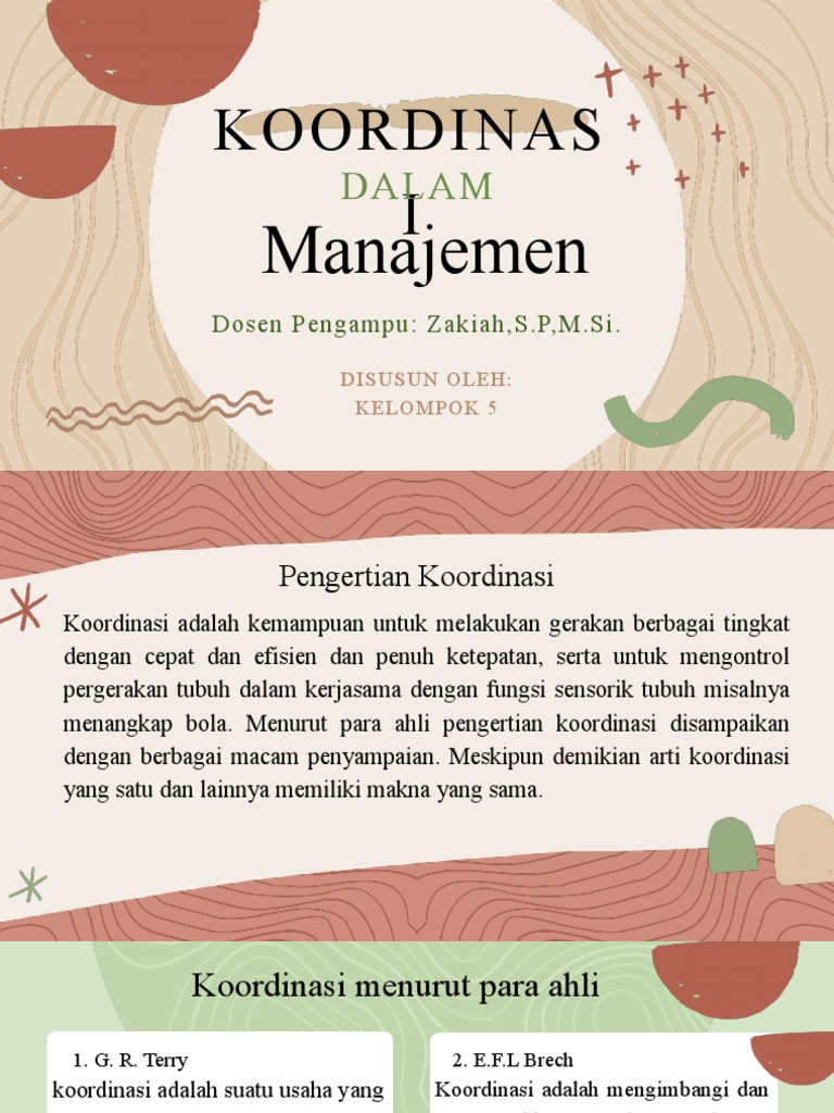 DDM Kel 5 Koordinasi Dalam Manajemen | PDF