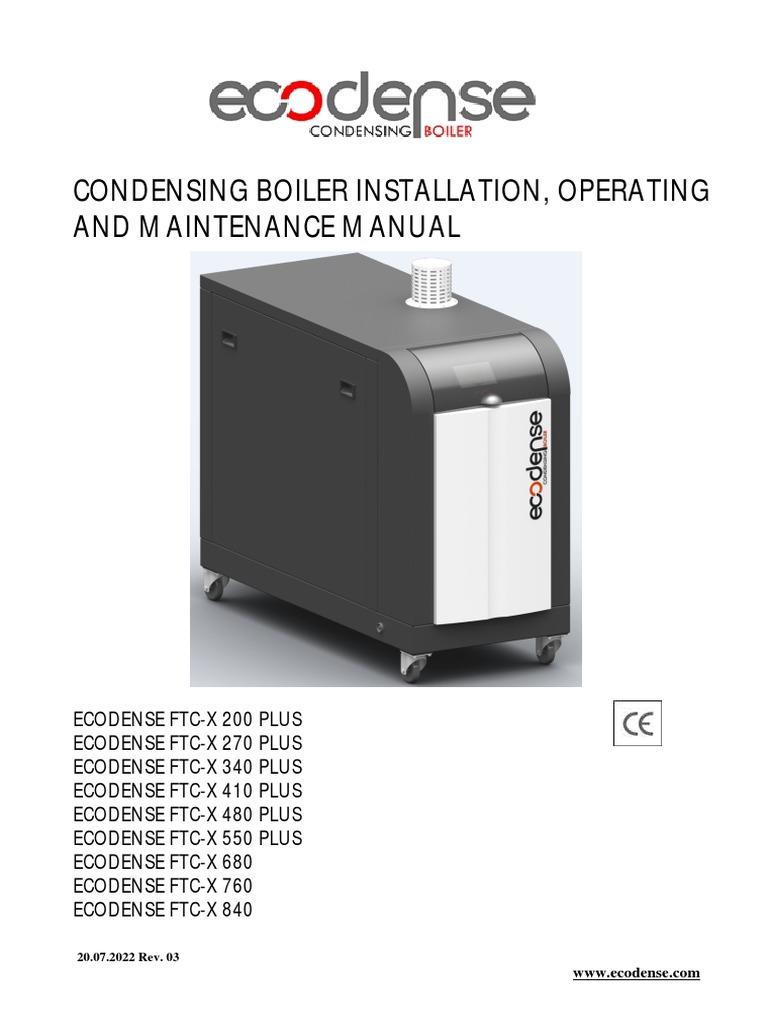 Ecodense FTC-X Plus en | PDF | Boiler | Water