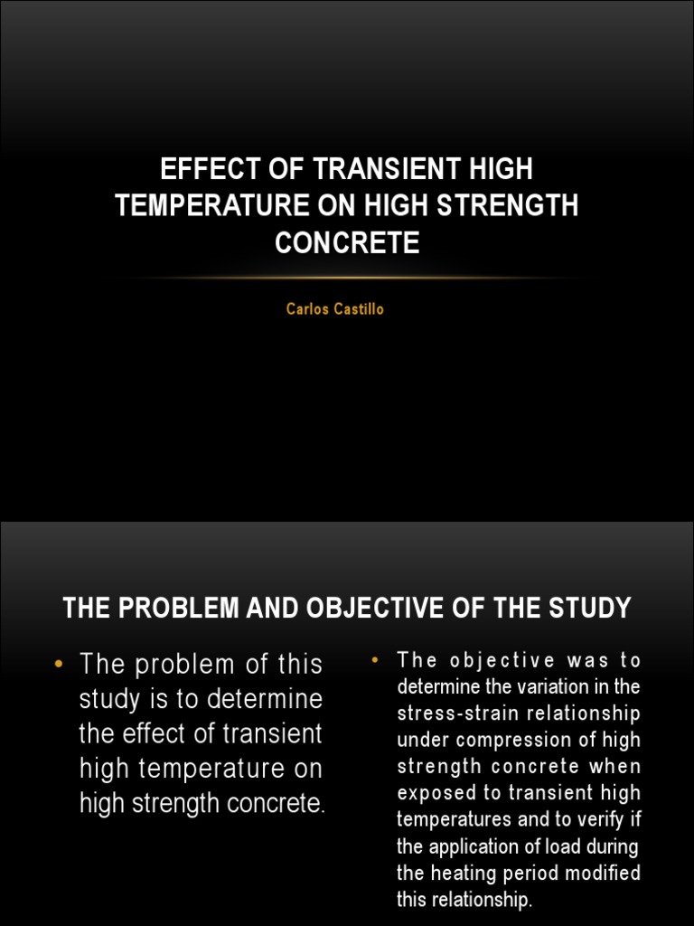 High Strength Concrete: Temperature Effects | PDF | Strength Of ...