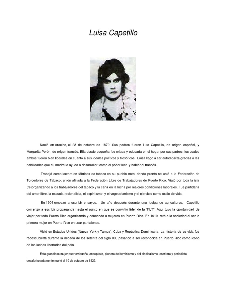 Luisa Capetillo | PDF