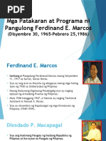 Mga Patakaran, Programa at | PDF