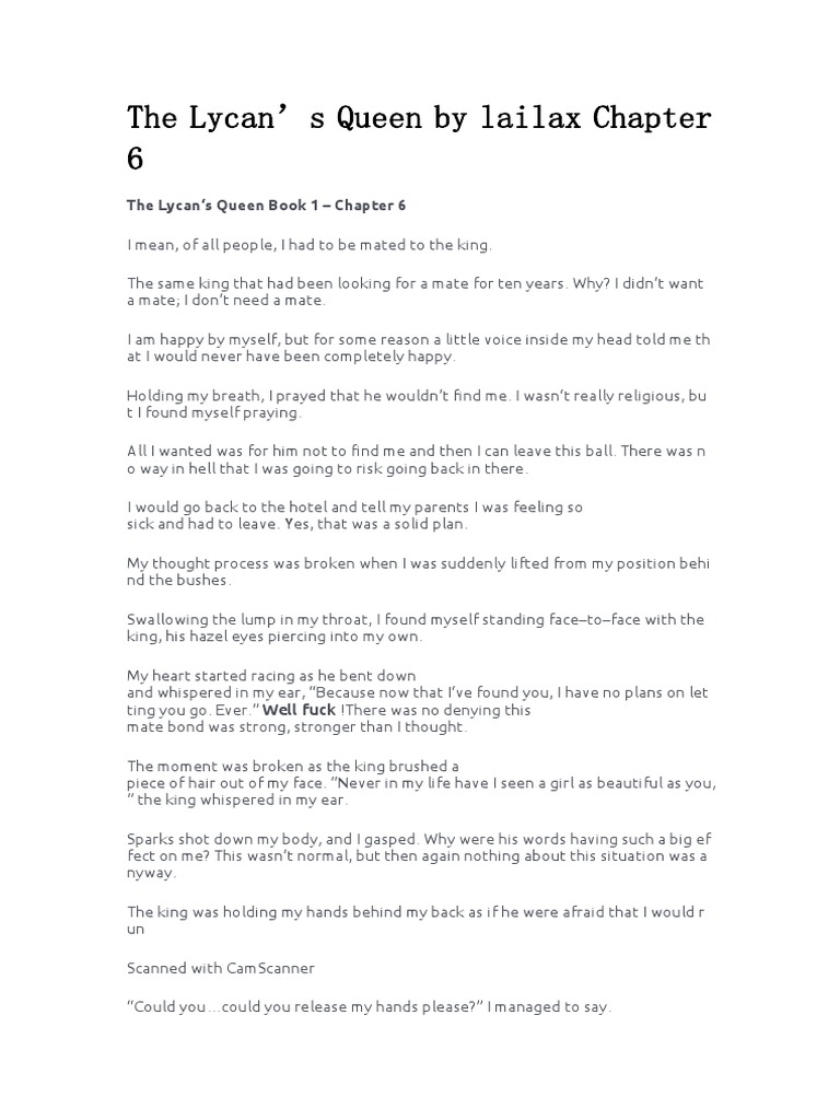 The Lycan S Queen Book 1 - Chapter 6 | PDF