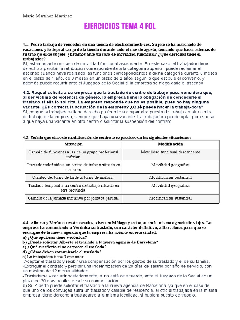 Ejercicios Tema 4 Fol | Descargar gratis PDF | Salario | Adopción