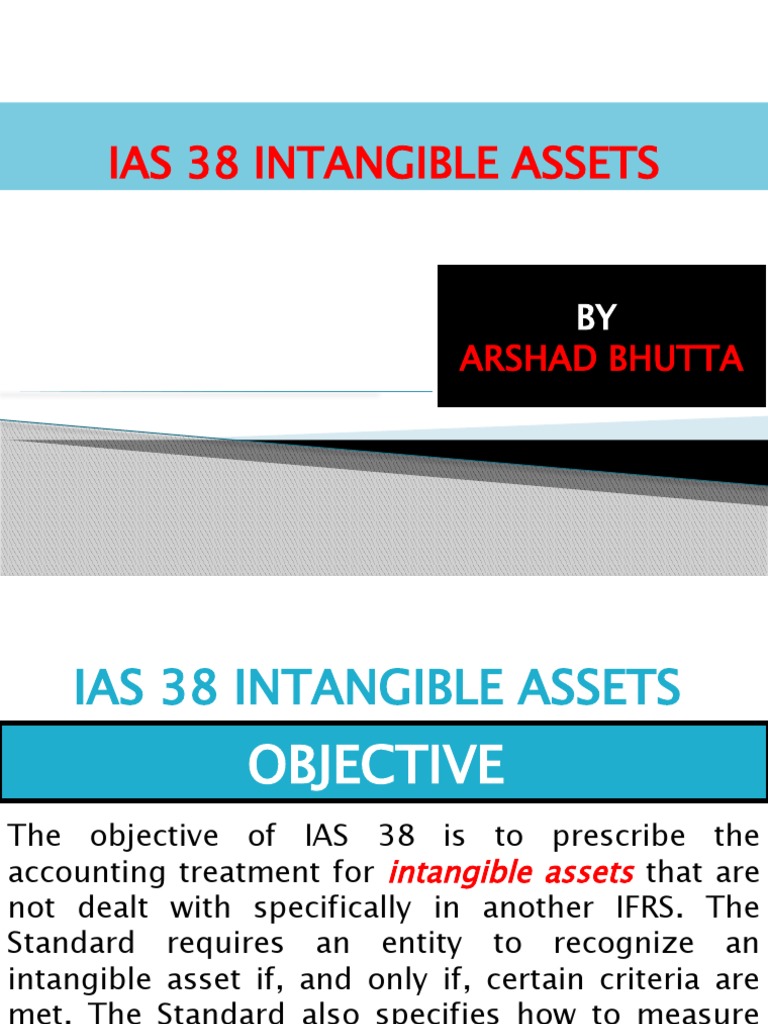 IAS 38 - Intangible Assets | PDF | Intangible Asset | International ...