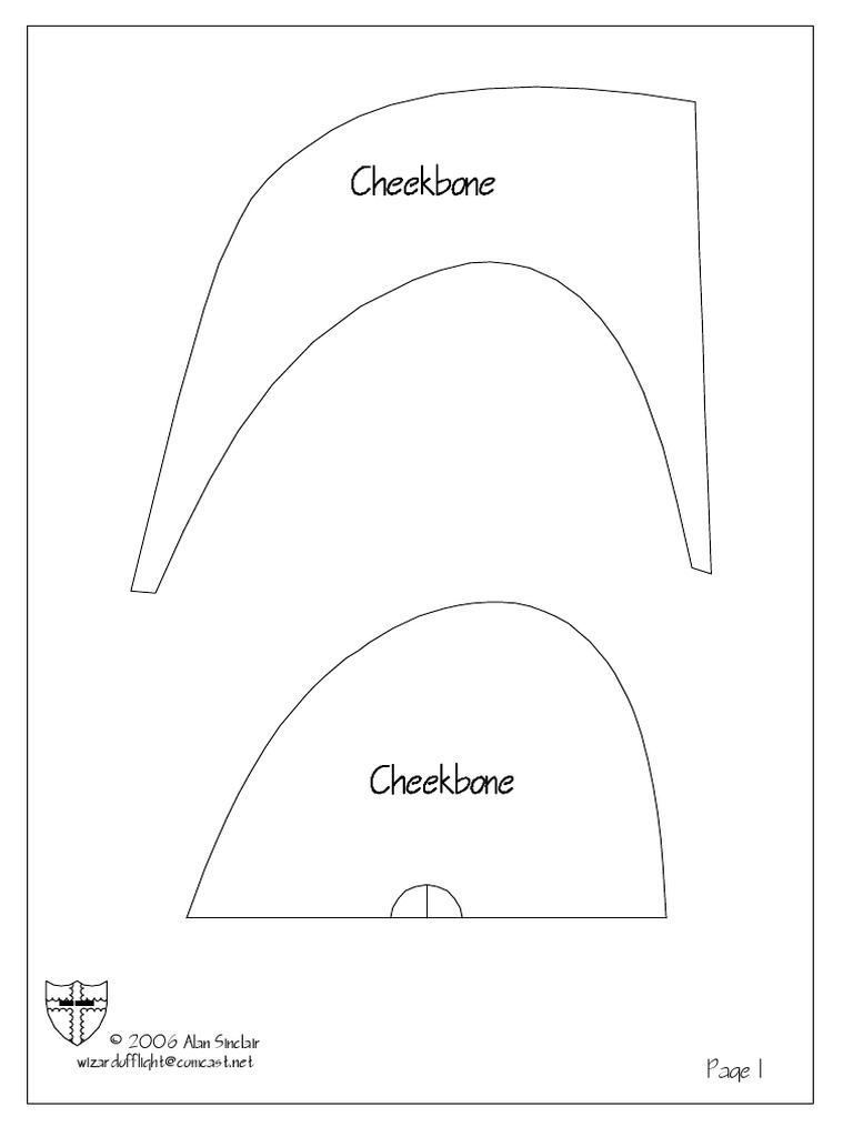 Cosplay DIY - BF Helmet Templates A4 PDF | PDF