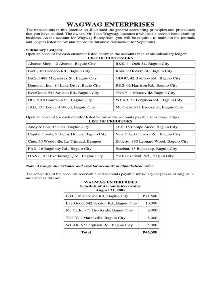 Wagwag Enterprises | Download Free PDF | Service Industries | Accounting