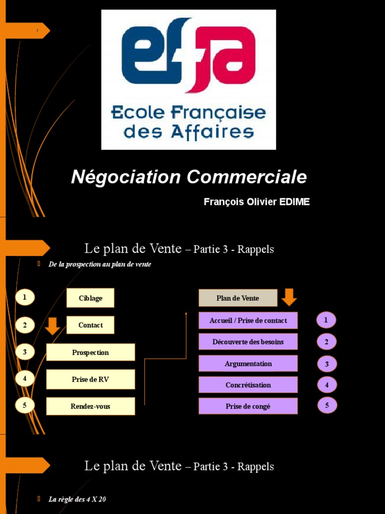 Le Plan de Vente - Partie III | PDF