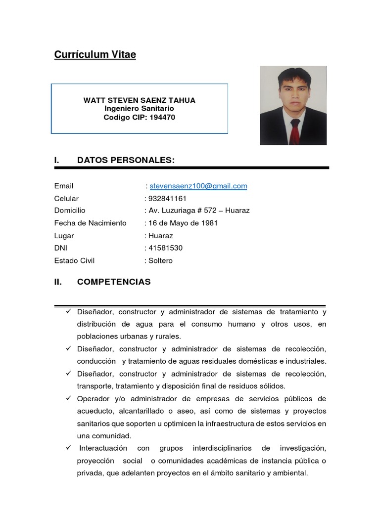 Cv. Steven | PDF | Economias