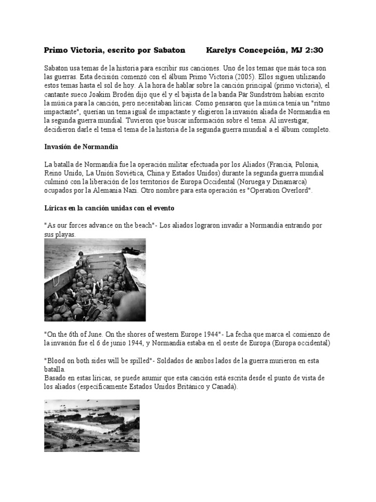 Primo Victoria | PDF | Aliados de la Segunda Guerra Mundial | Segunda ...