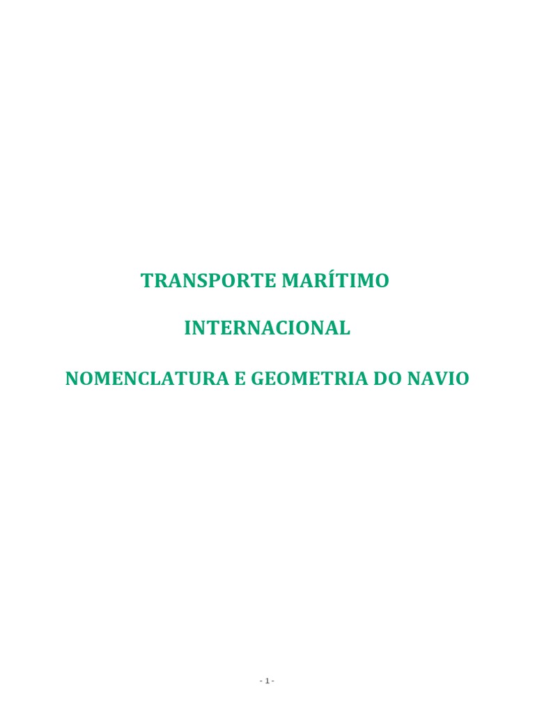 Nomenclatura e Geometria Do Navio Parte 05 | PDF | Navios | Casco ...