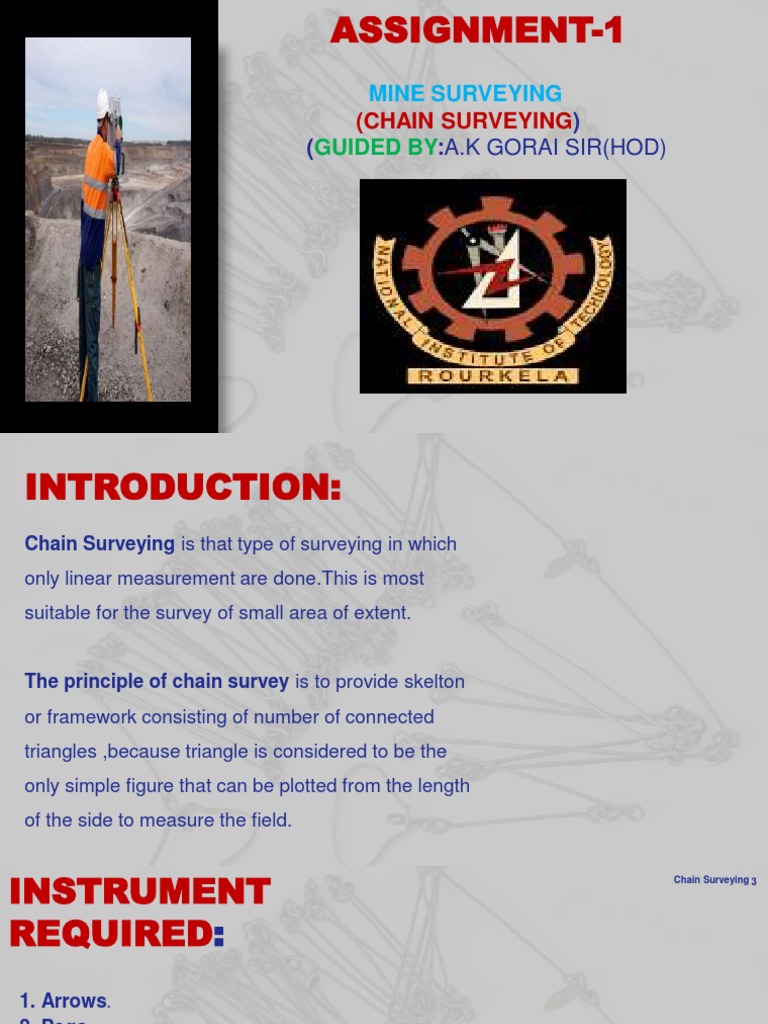 Chain Surveying Techniques and Tools | PDF | Surveying | Metrology