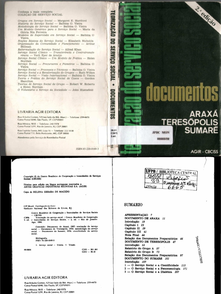 Livro Teorizacao Do Servico Social Docum | PDF | Sociologia | Science
