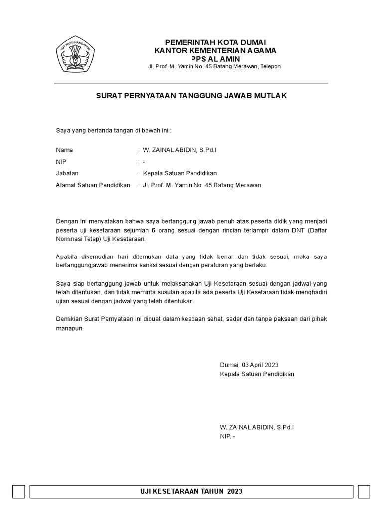 SPTJM Uk 2023 PPS Al-Amin | PDF
