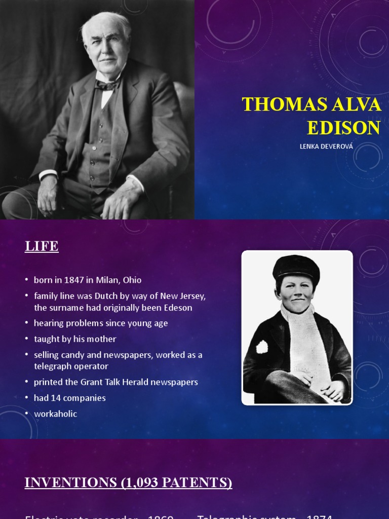 Thomas Alva Edison | PDF