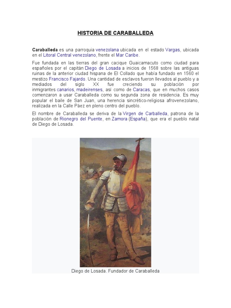 Historia y tradiciones de Caraballeda | PDF