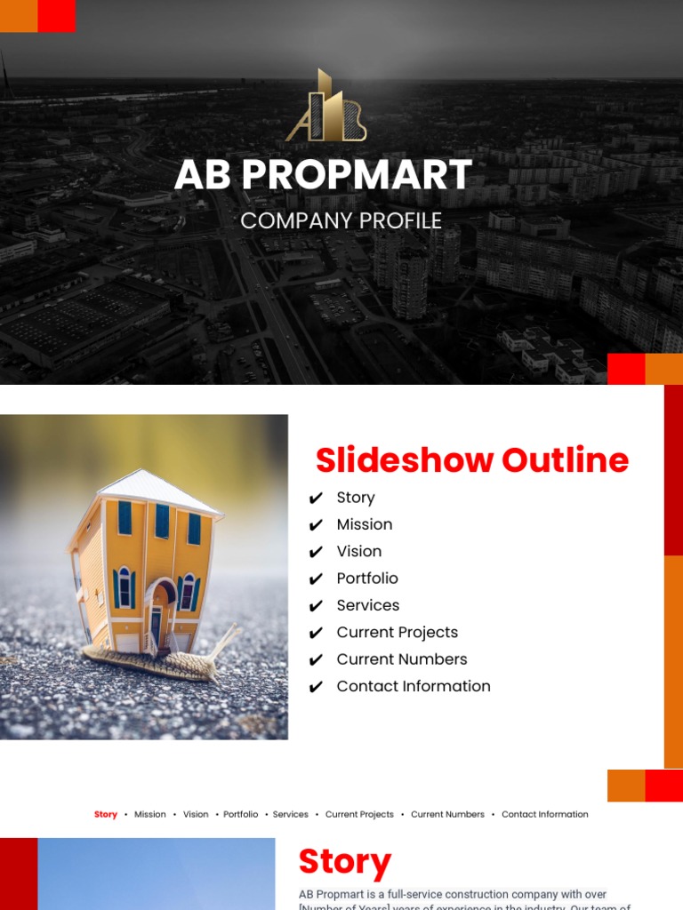 COMPANY PROFILE AB PROPMART (1) | PDF | Project Management | Business