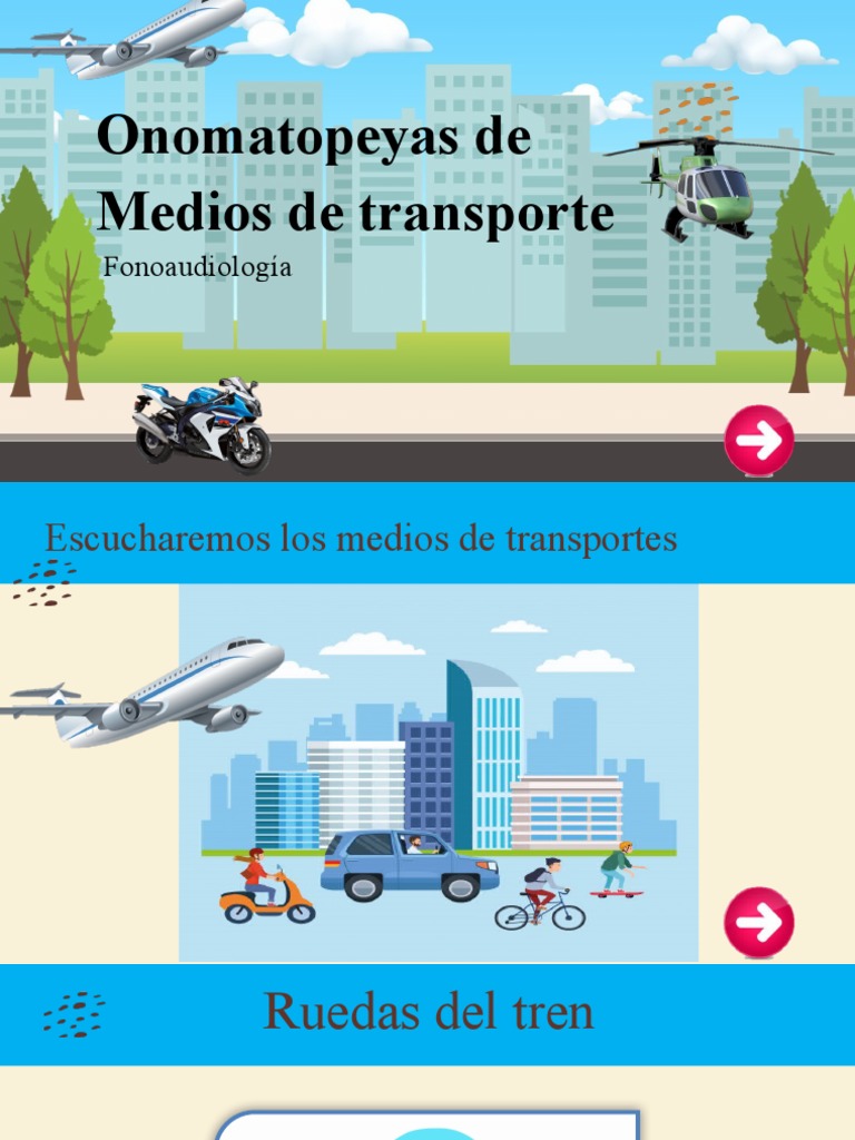 Sonidos y onomatopeyas de transportes | PDF