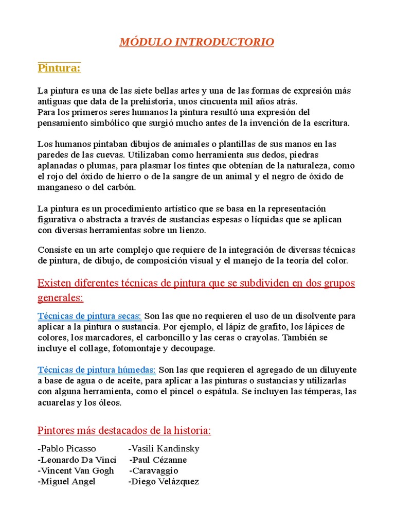 Módulo Introductorio | PDF | Arte | Poesía