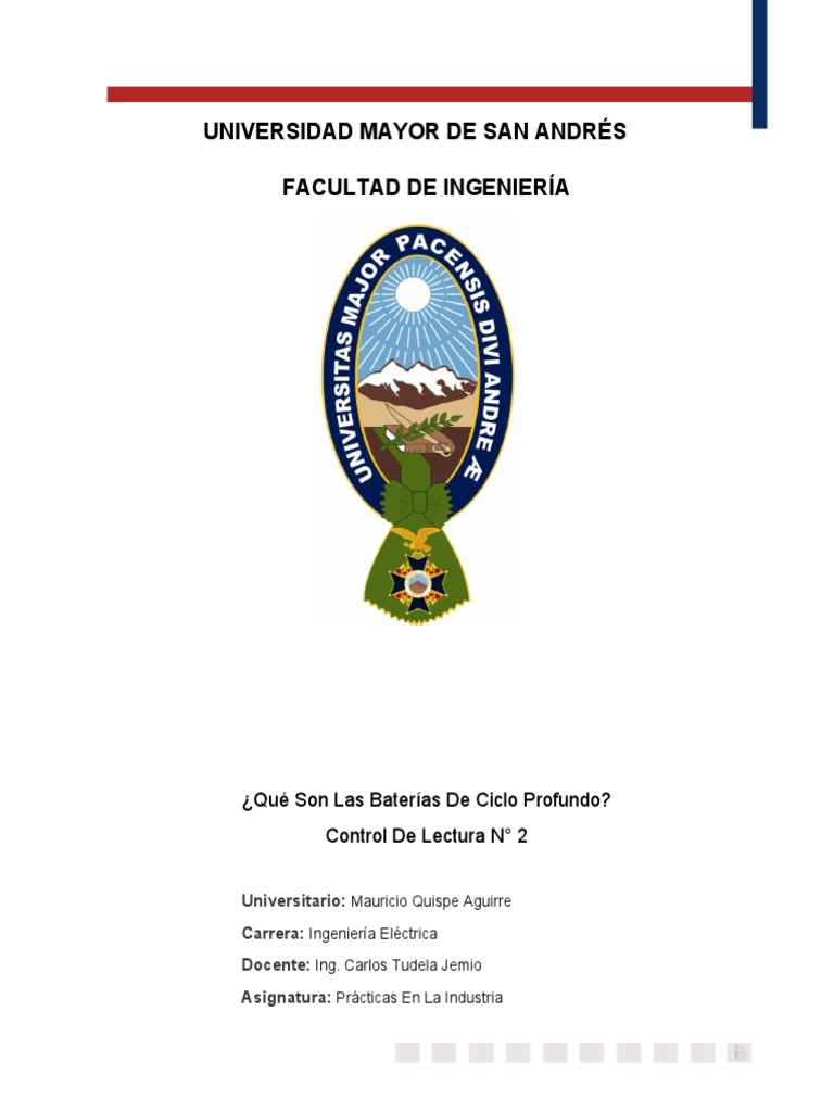 Qué Son Las Baterías de Ciclo Profundo? | PDF | Red inteligente | Ingenieria Eléctrica