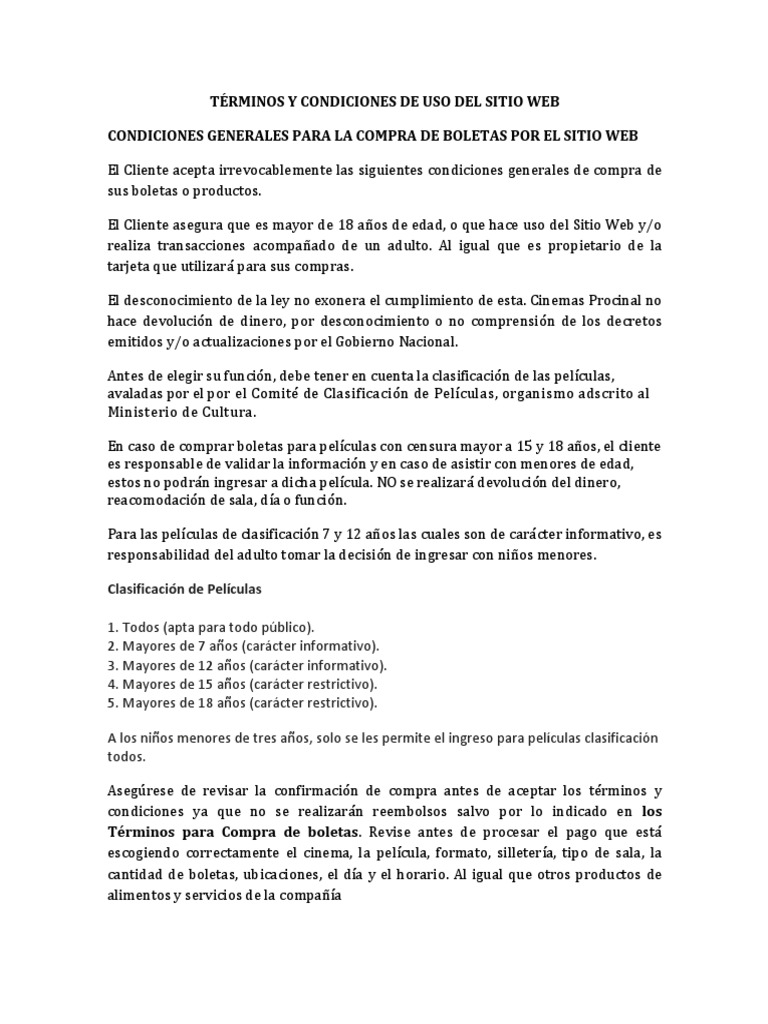 Terminos y Condiciones Uso Del Sitio Web 24 de Mayo 2022 | Descargar gratis PDF | Cookie HTTP ...