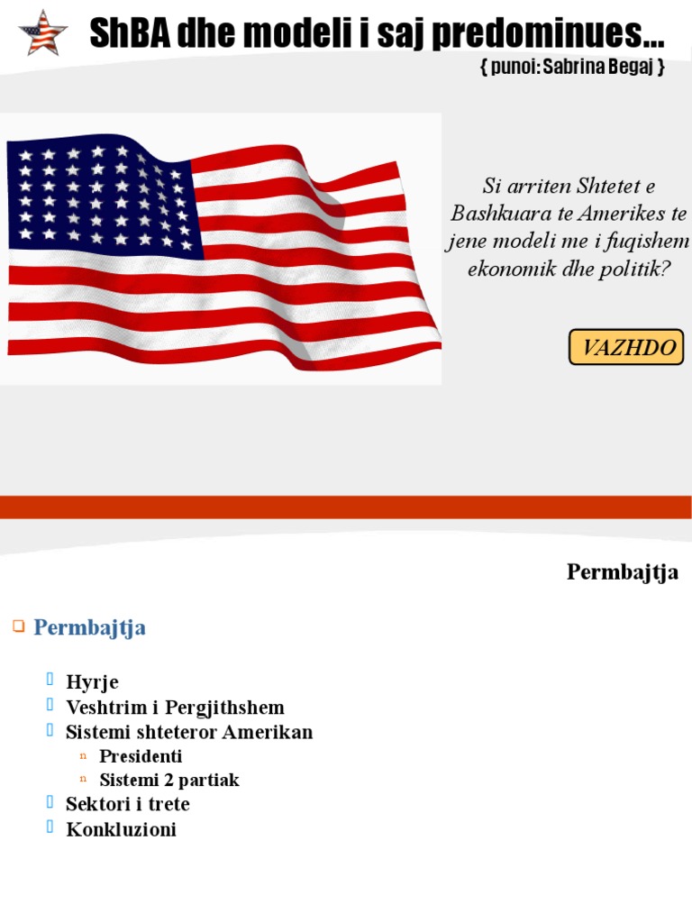 SHBA - Projekt Në Gjeografi | PDF