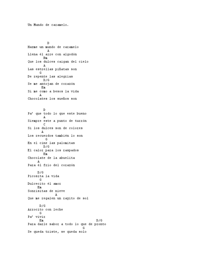 Un Mundo de Caramelo | PDF