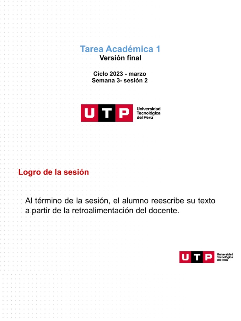 S03.s2-Tarea Académica 1-Versión Final-2023 Marzo | PDF