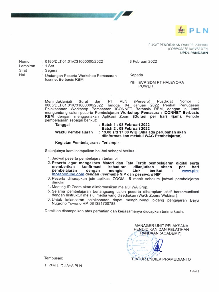 Workshop Pemasaran Iconnet Berbasis RBM | PDF