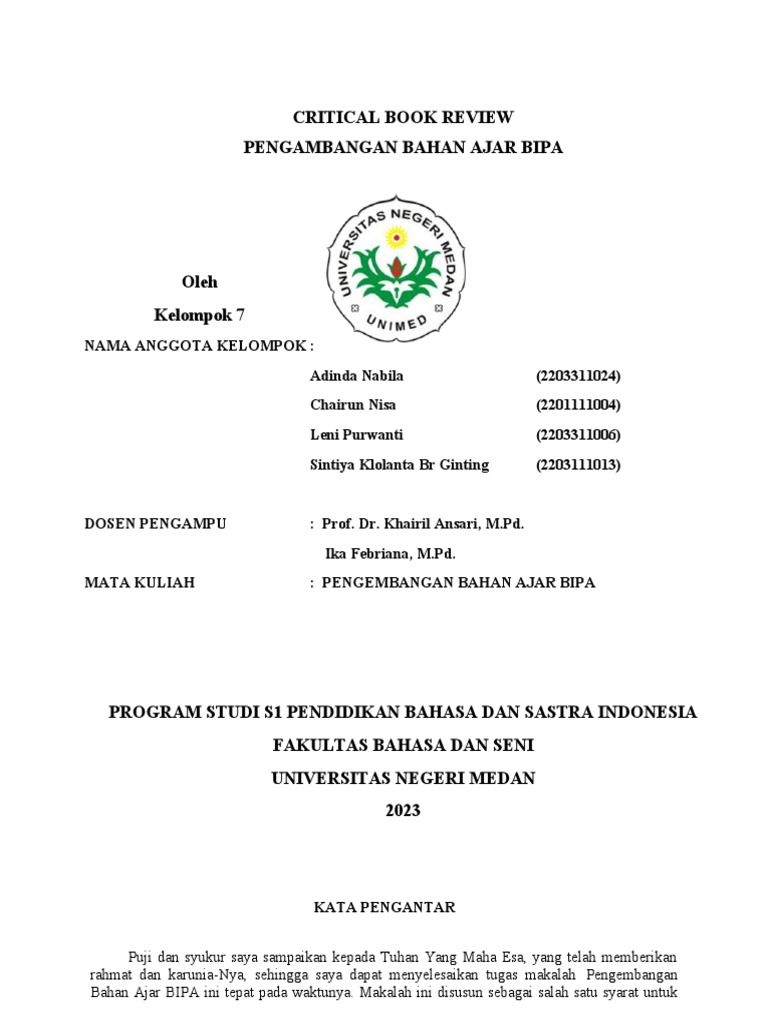 Review Buku BIPA untuk Mahasiswa | PDF | Karier & Perkembangan | Seni