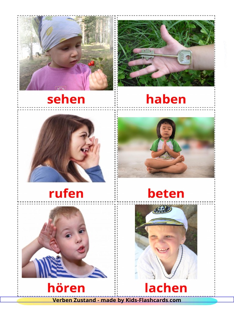German State Verbs for Kids | PDF | Language Arts & Discipline