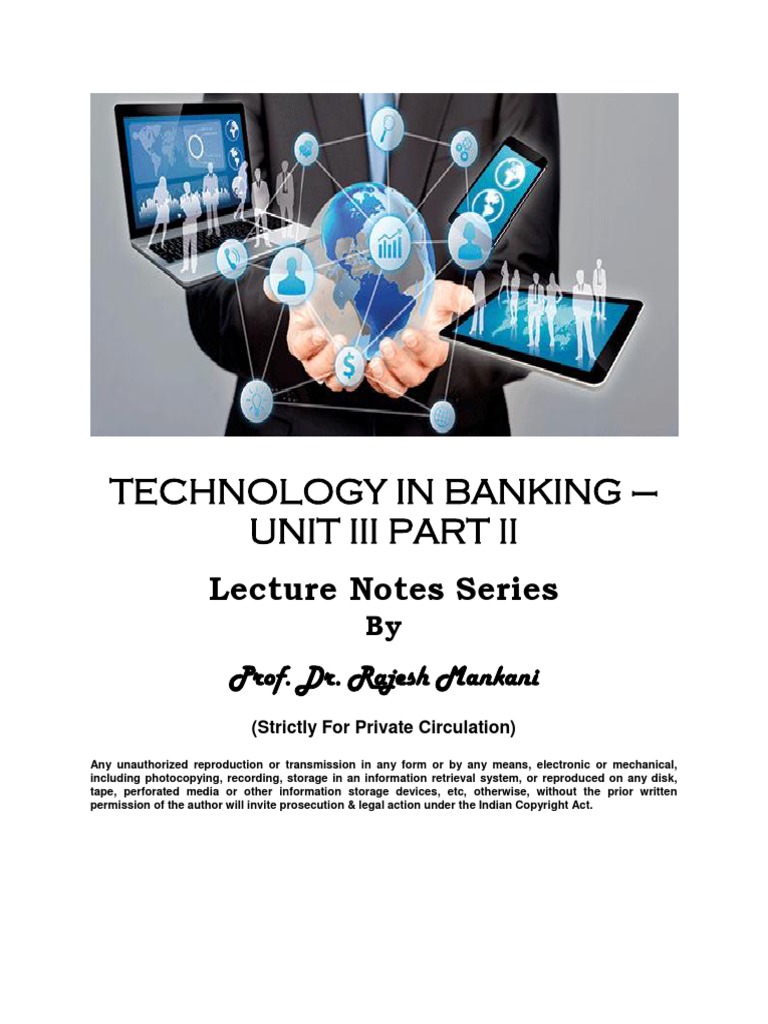 04.technology in Banking - Unit Iii Part Ii - Prof. Dr. Rajesh Mankani | PDF | Automated Teller ...