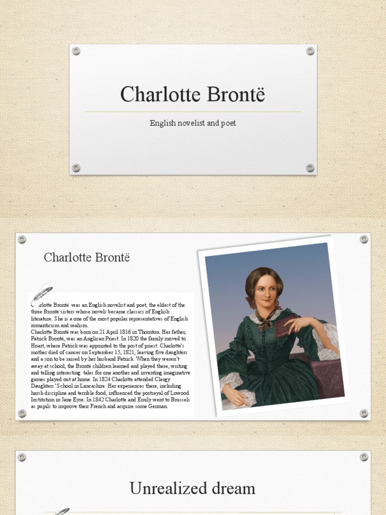 Charlotte Brontë: English Novelist and Poet Who Achieved Literary ...
