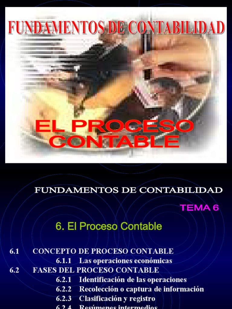 Fases y Concepto del Proceso Contable | PDF | Contabilidad | Estado ...