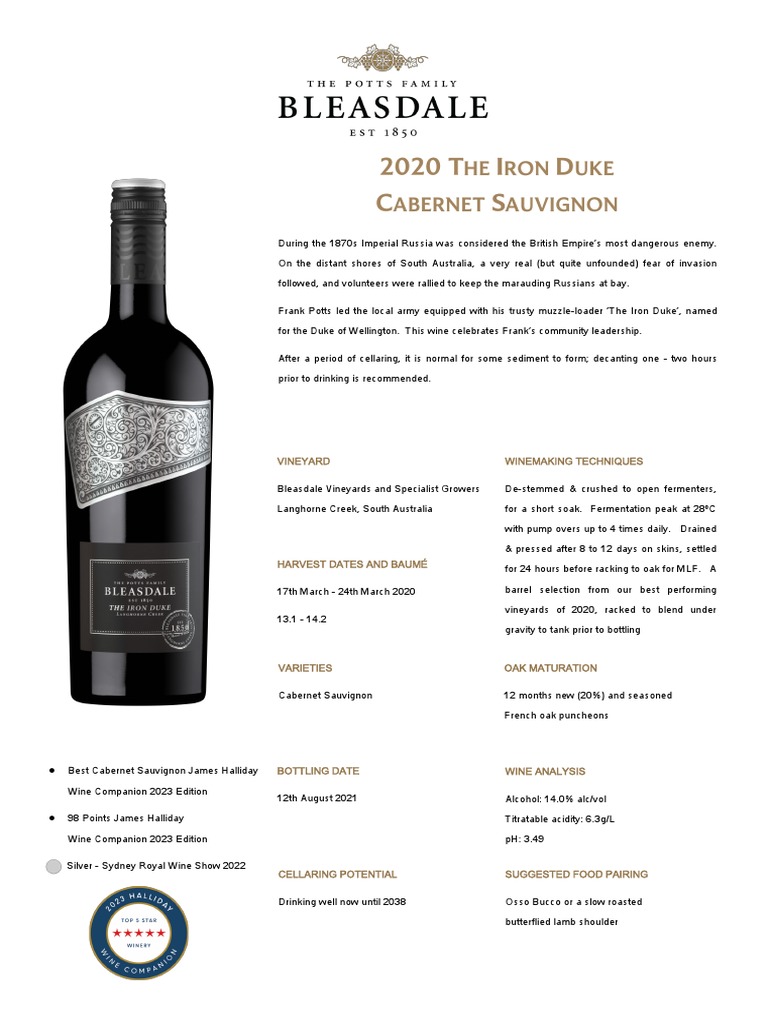 Cabernet Sauvignon Wine Guide | PDF | Wine | Winemaking