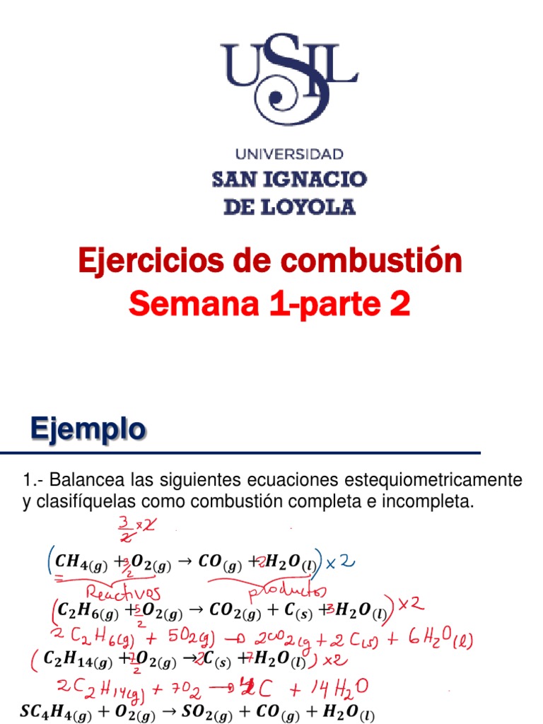 SOL-2021-2-M1-ejercicios de Balance Con Reaccion | PDF