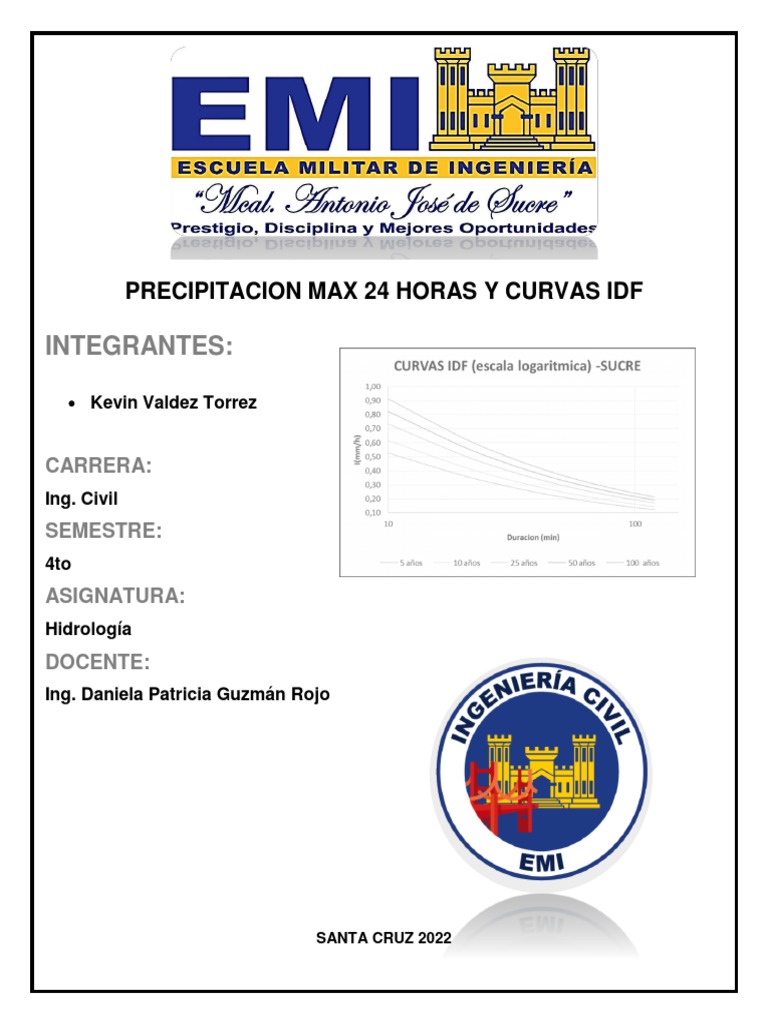 Completo Precipitacion Max 24h y Curvas IDF | PDF | Ciencias de la Tierra