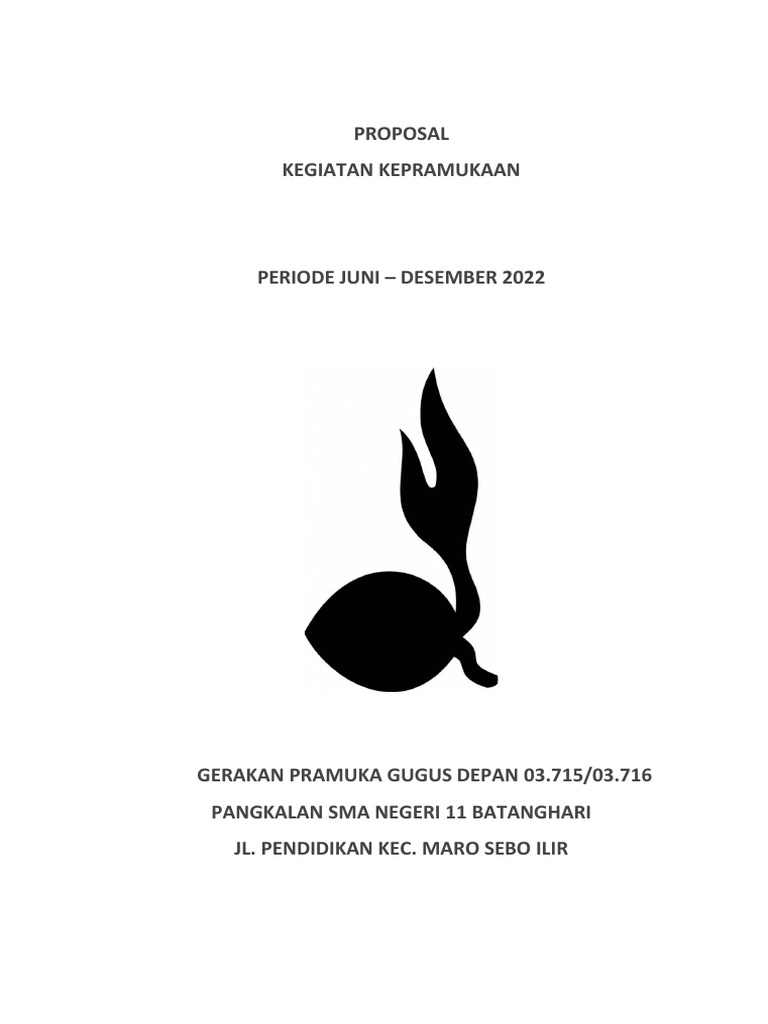 Proposal Pramuka | PDF
